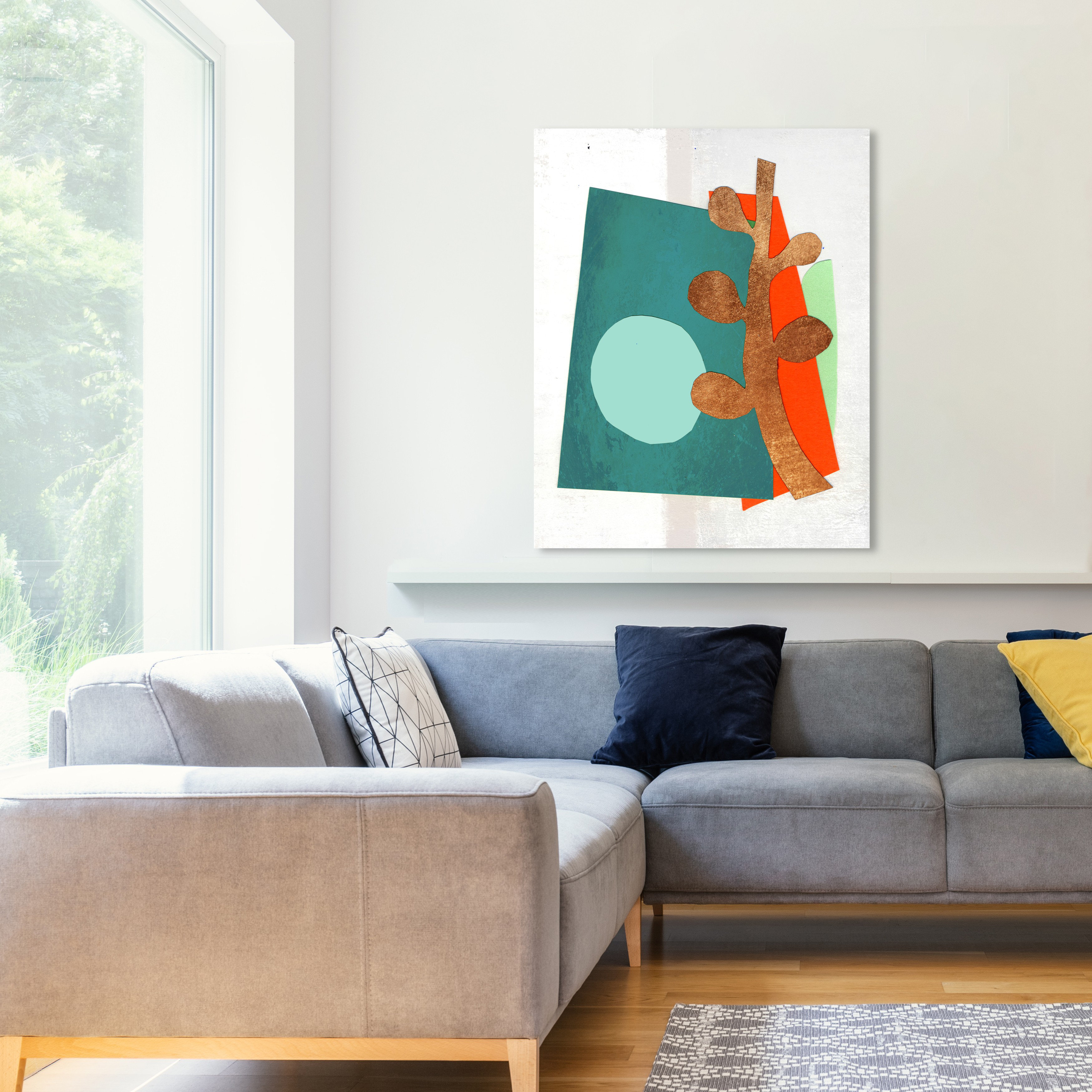 George Oliver Cut Paper - Graphic Art Print on Canvas | Wayfair