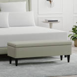 Latitude Run® Polyester Upholstered Storage Bench | Wayfair