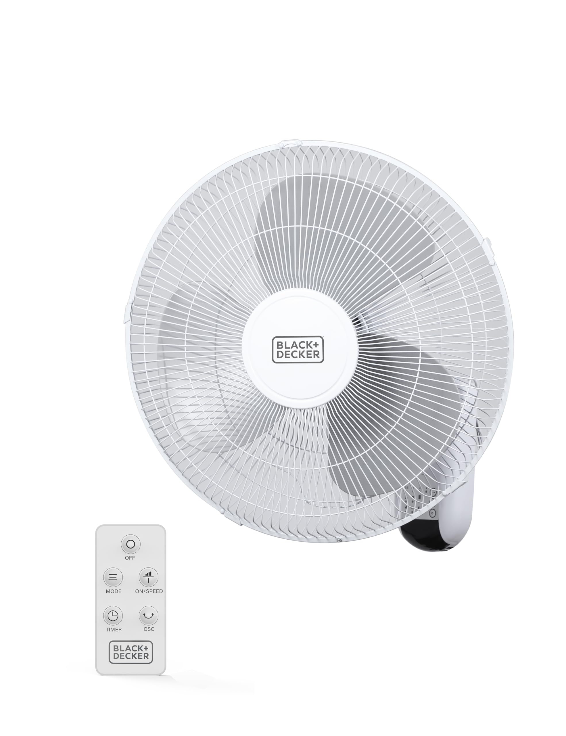 BLACK+DECKER BFP Series BLACK+DECKER 16" Wall Fan with Remote Control ...