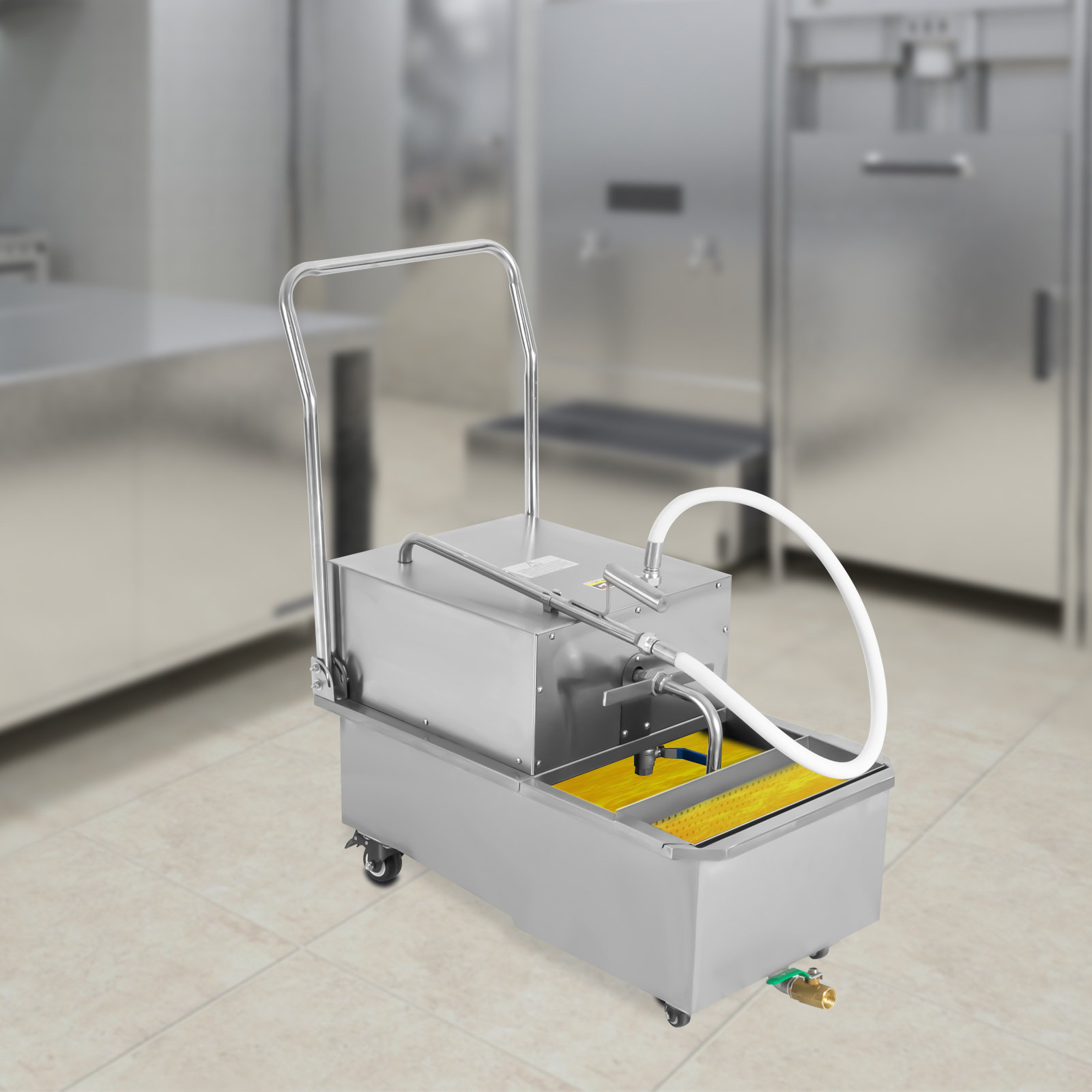 CNCEST 14.53Gal Fryer Oil Filter Cart Machine - Wayfair Canada