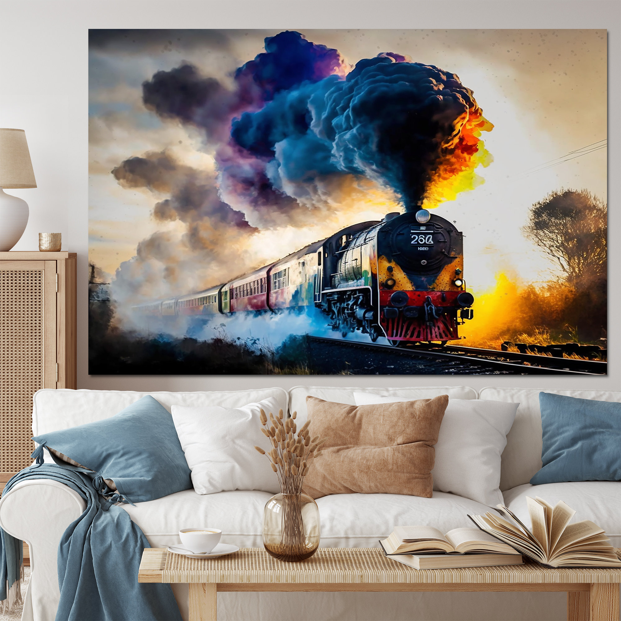 Latitude Run® Train On The Move I - Train Wall Art | Wayfair