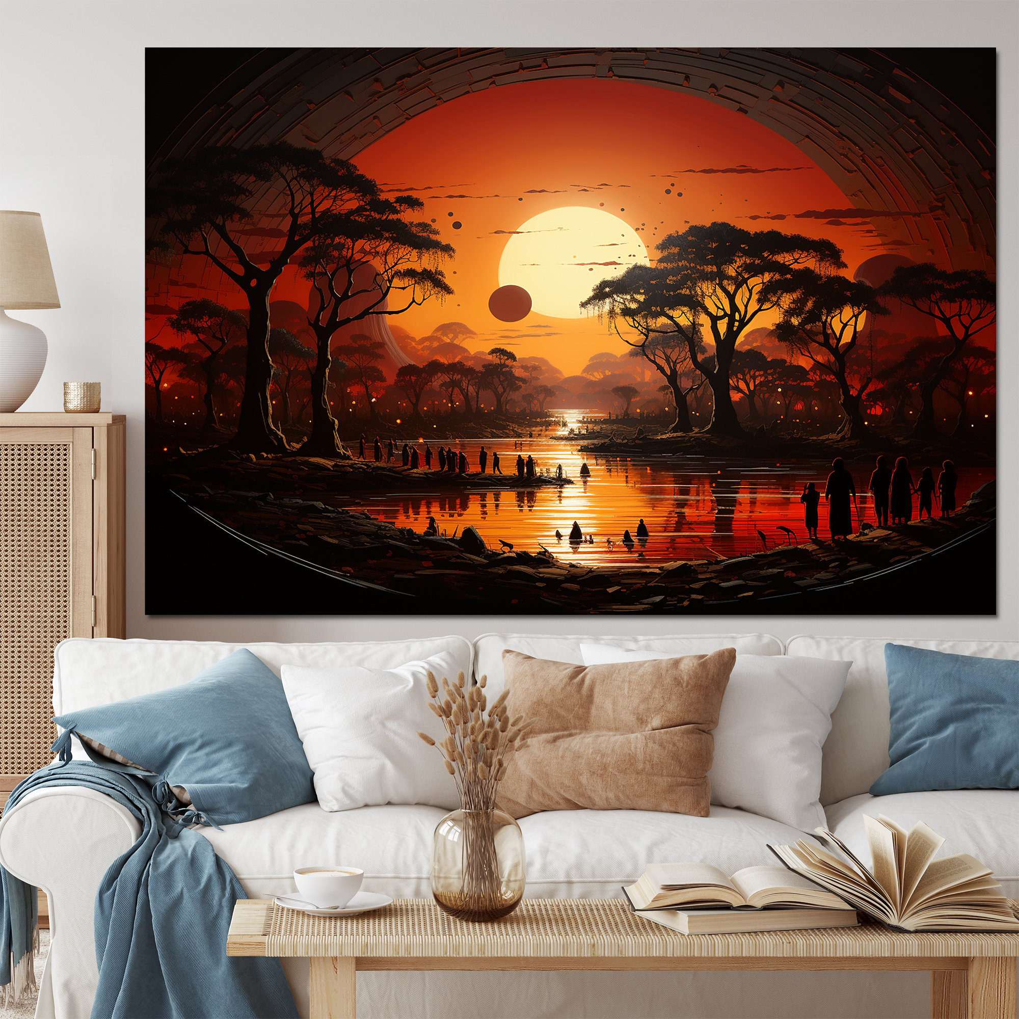 Red Barrel Studio® African Tribal Eternity I - African Tribal Wall Art ...