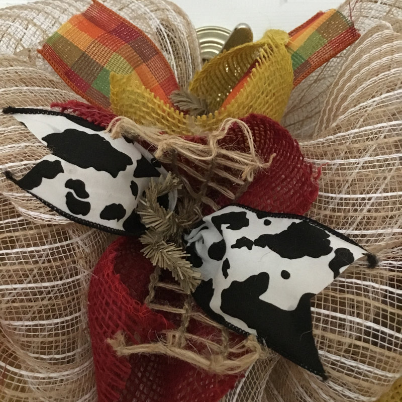 August Grove® Farmhouse Rise and Shine Wreath | Wayfair