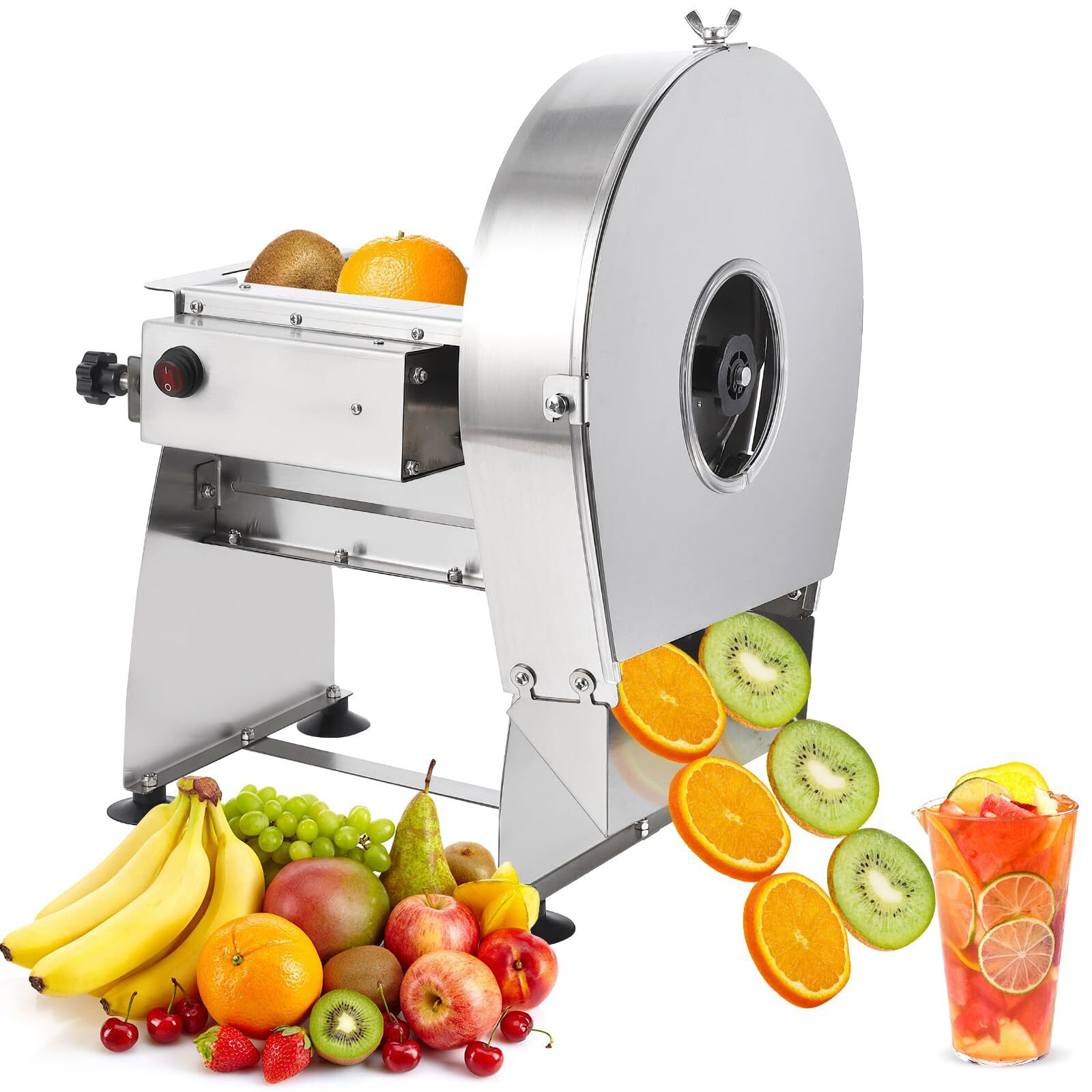 babevy Commercial Vegetable Fruit Slicer Electric Onion Potato Slicing ...