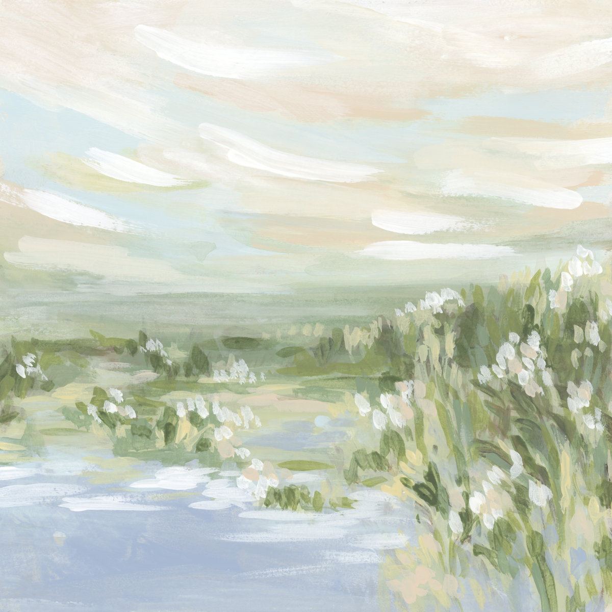 17 Stories Meadow River Bank II | Wayfair.co.uk