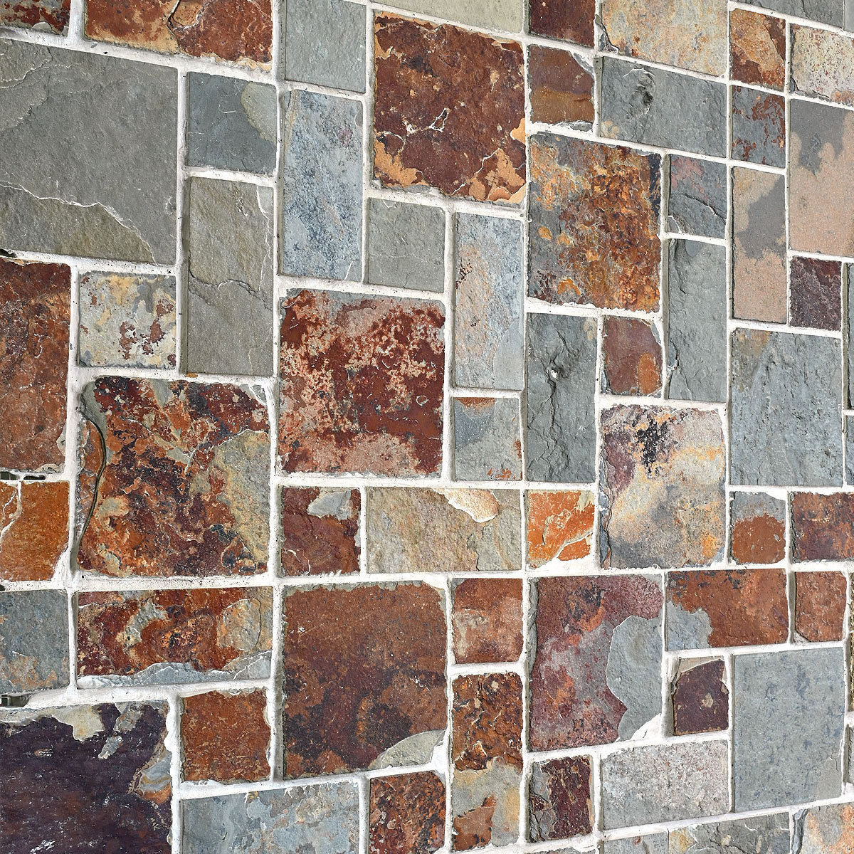 Mosaic Kitchen 12" x 12" Slate Mosaic Wall & Floor Tile | Wayfair