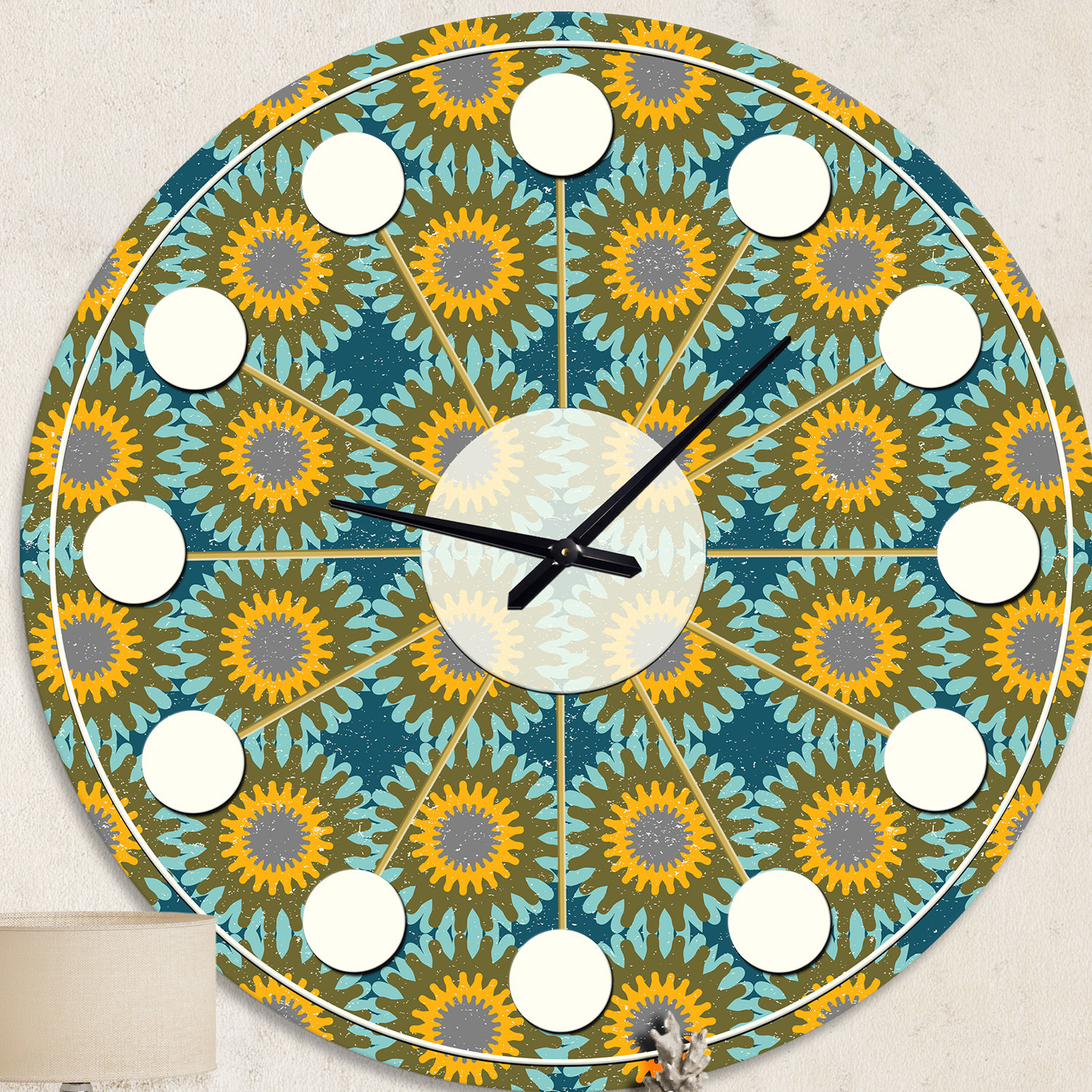 East Urban Home Retro Circular Pattern I - Mid-Century Modern wall ...