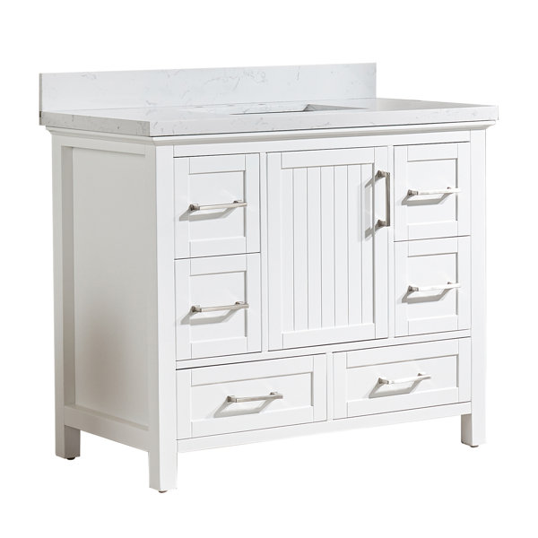 Winston Porter Mitsie 42'' Single Bathroom Vanity with Engineered ...