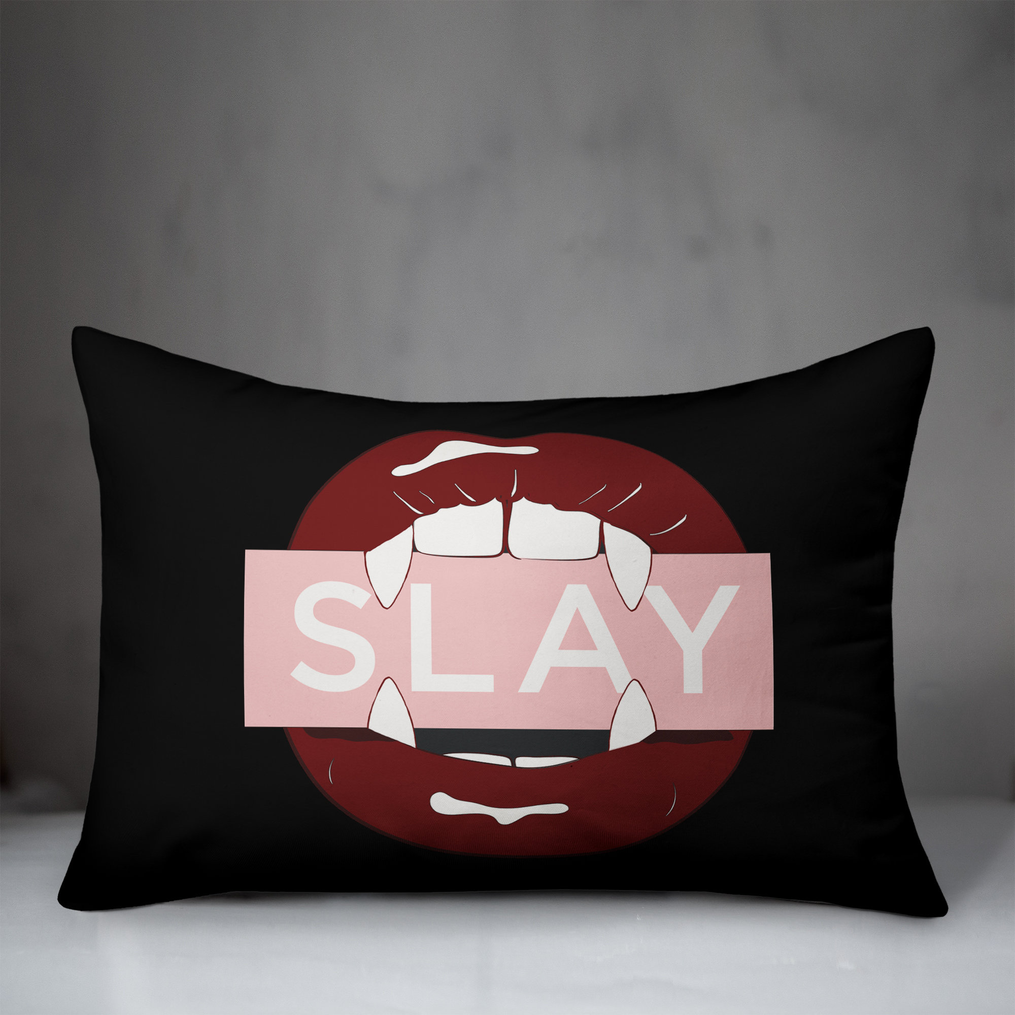 Designs Direct Creative Group Slay Fangs Rectangular Pillow Cover ...