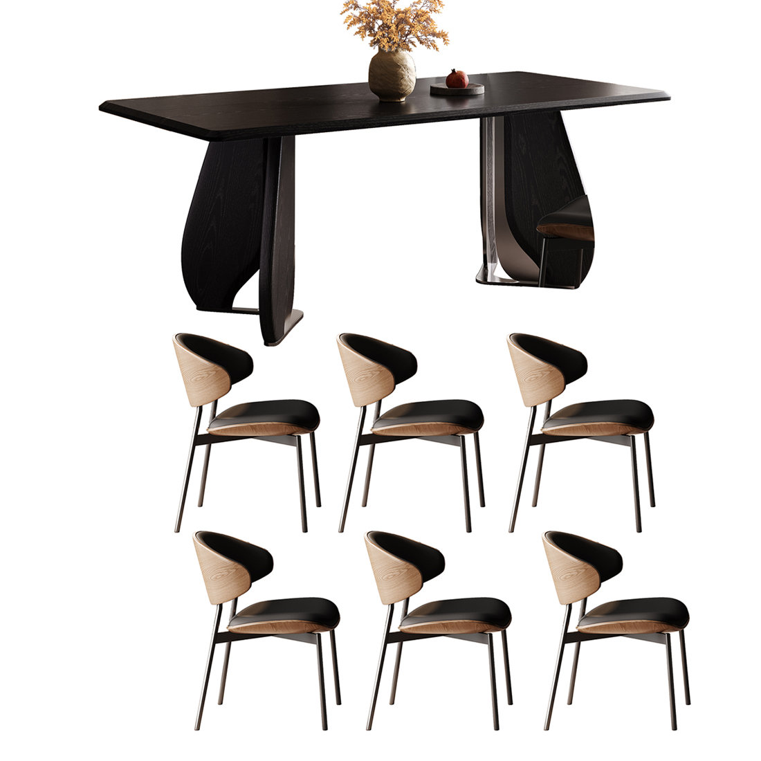 Lee's luxury furniture Simple Rectangular Practical Dining Table Sets ...