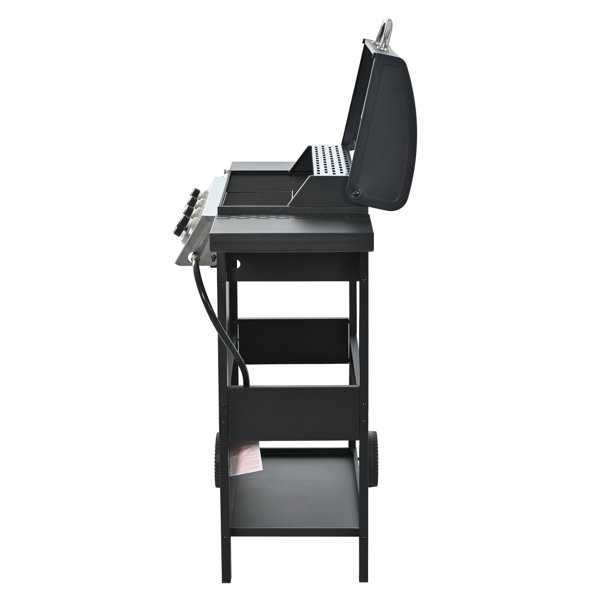 endark 4-Burner Propane Gas Grill, 34,000 BTU Stainless BBQ For Patio ...