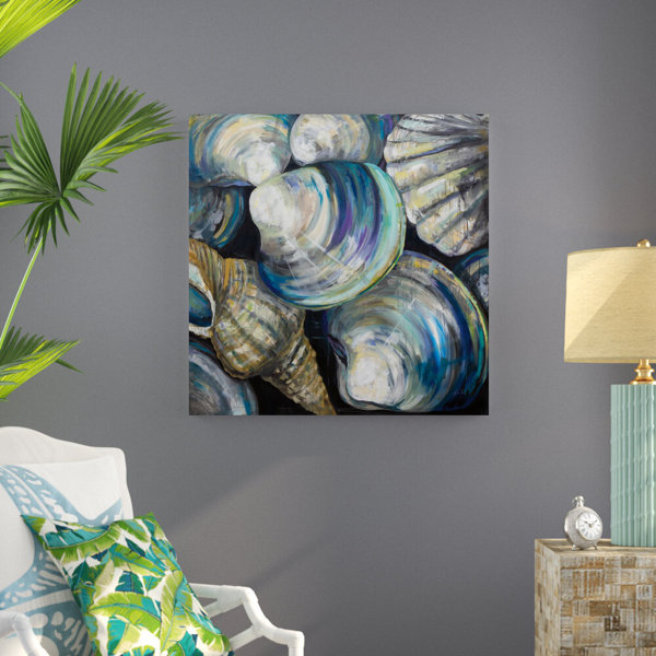 Highland Dunes Key West Shells On Canvas by Jeanette Vertentes Painting ...
