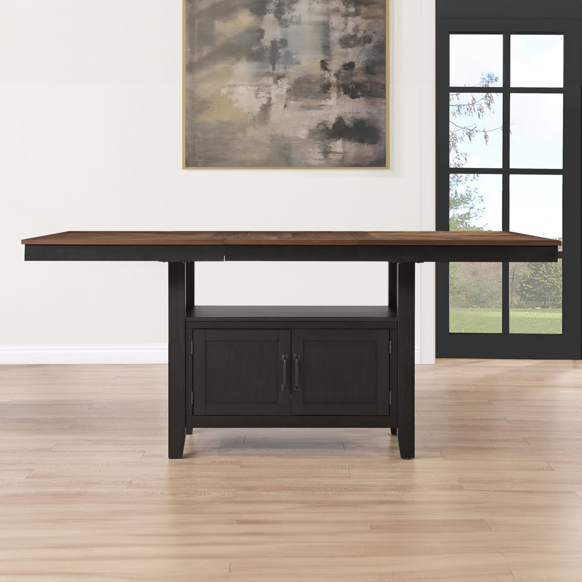 Millwood Pines Mendenhall Rectangular 80'' Storage Counter Table ...
