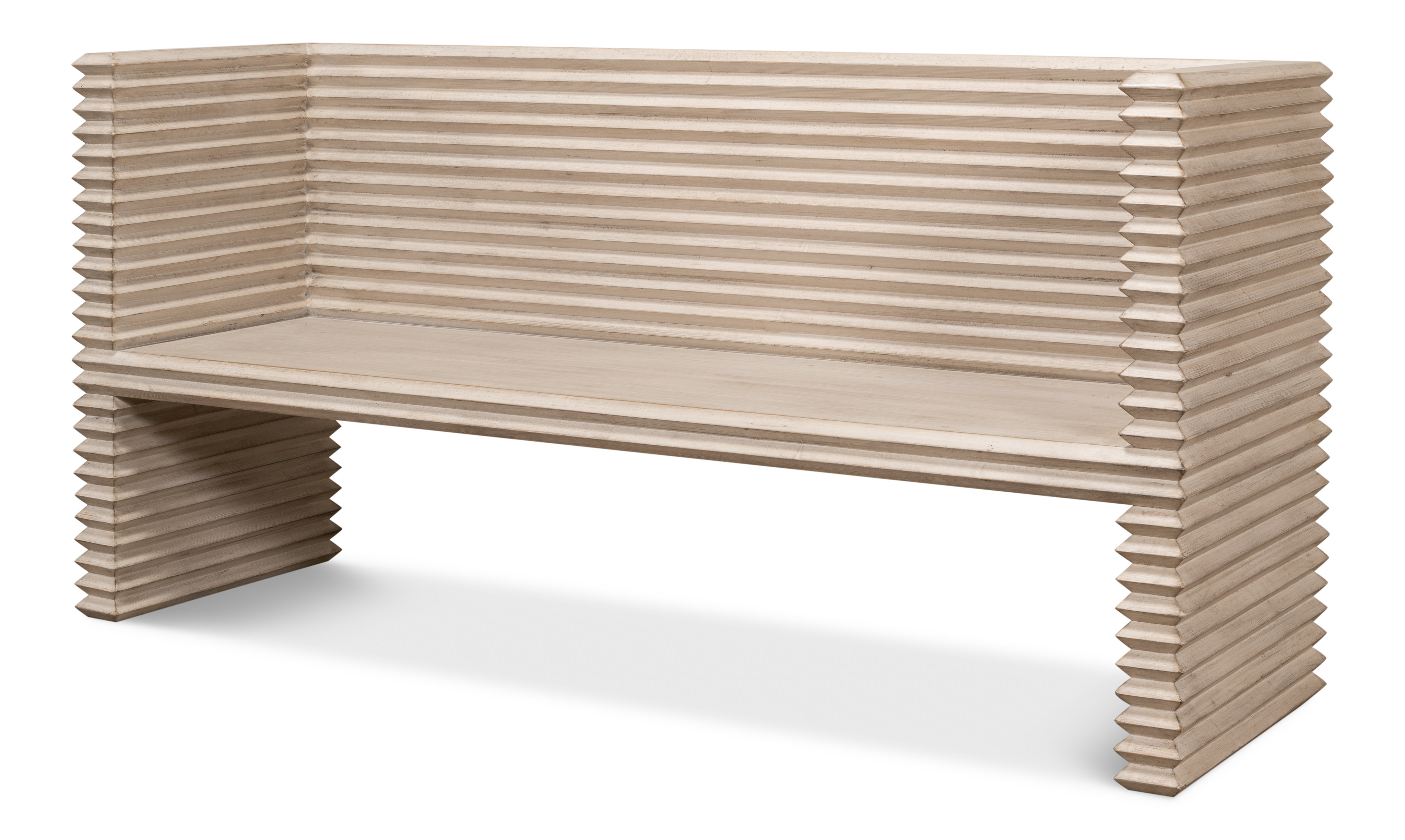 Sarreid Ltd Stacked Wood Bench | Wayfair