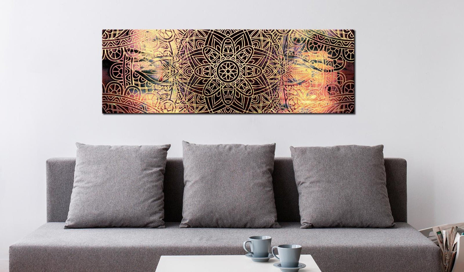Bungalow Rose Mandala: Sunny Poetry - Wrapped Canvas Graphic Art | Wayfair