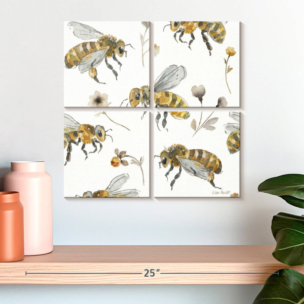 Ebern Designs Brampt Fields Of Gold Pattern IV | Wayfair