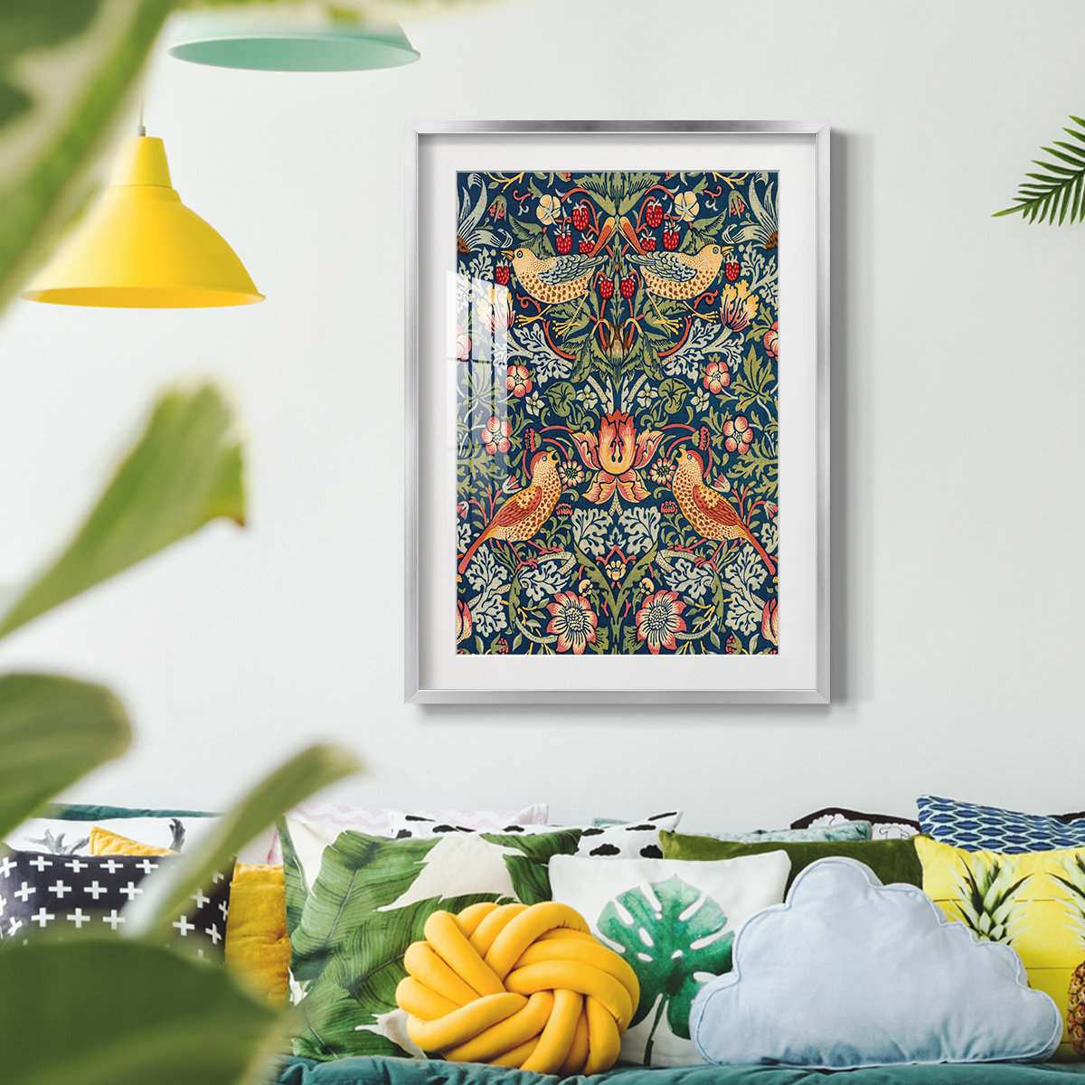 Charlton Home® Vintage Abstract Print CLXIX -Framed Print | Wayfair