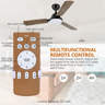 Wrought Studio™ Dilbert 44-inch Ceiling Fan with LED Light and Remote ...