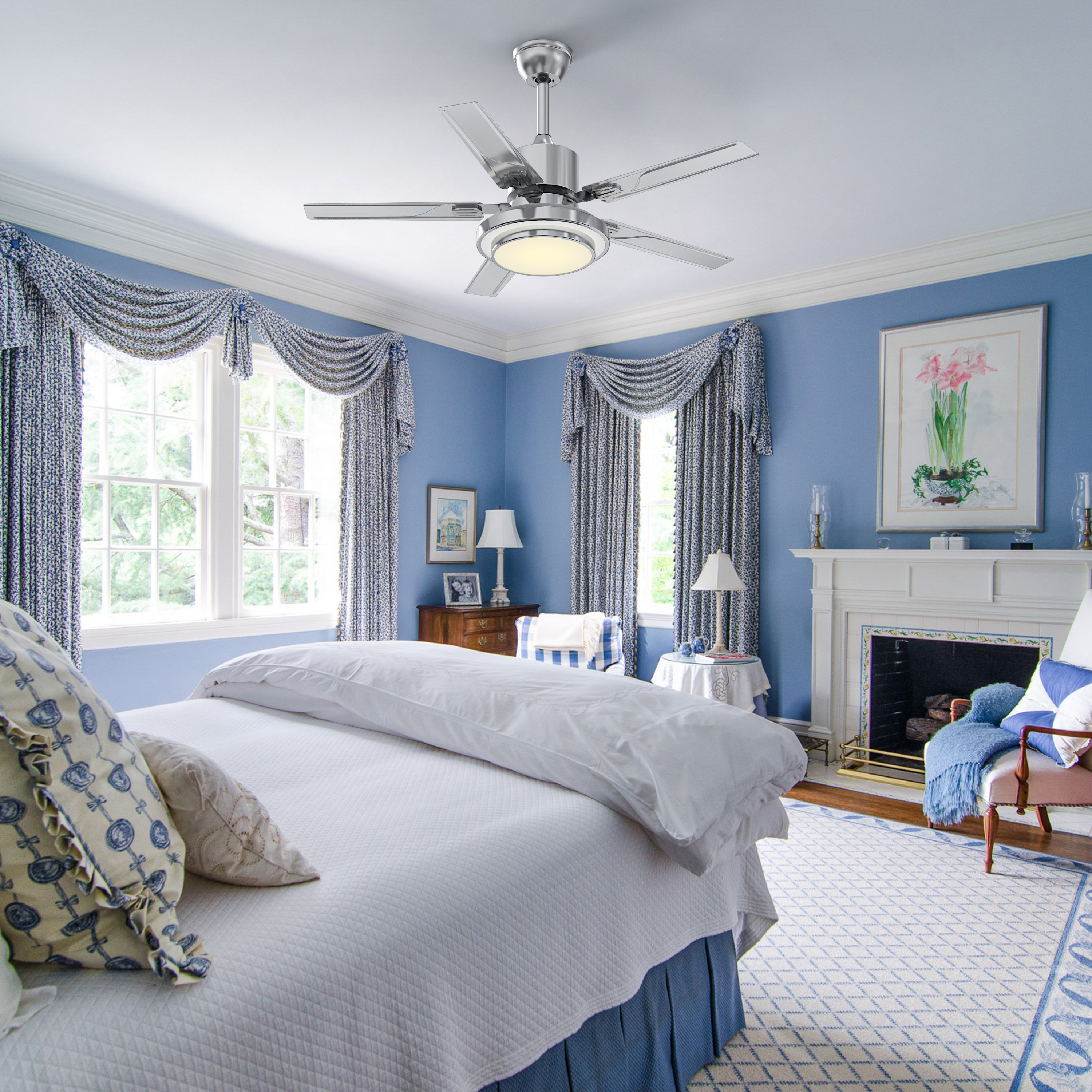 Wrought Studio 5 - Blade Led Standard Ceiling Fan With Remote - Wayfair ...