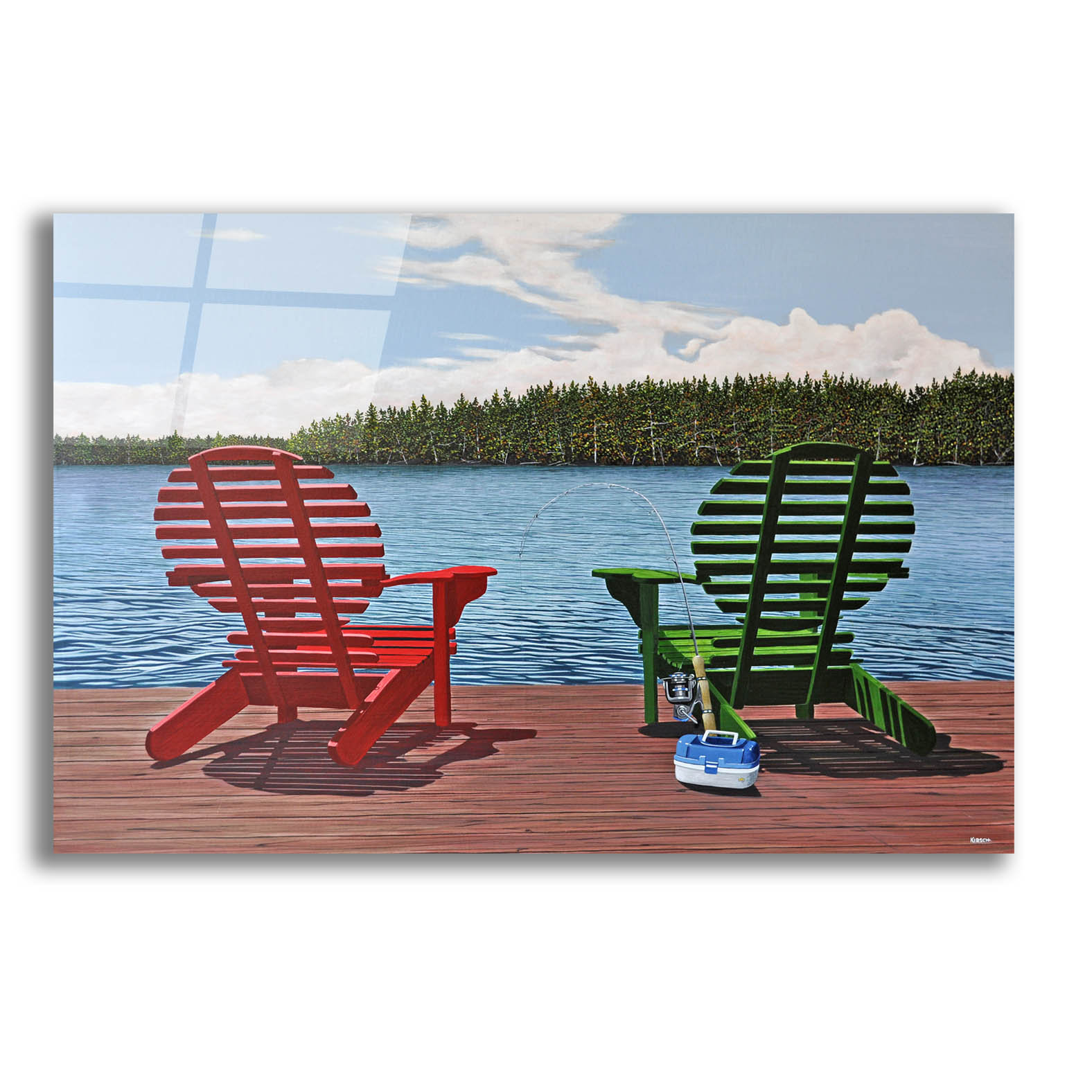 Highland Dunes 'Dockside' by Kenneth M Kirsch Acrylic Glass Wall Art ...