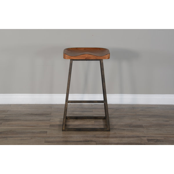 17 Stories Solid Wood Stool | Wayfair