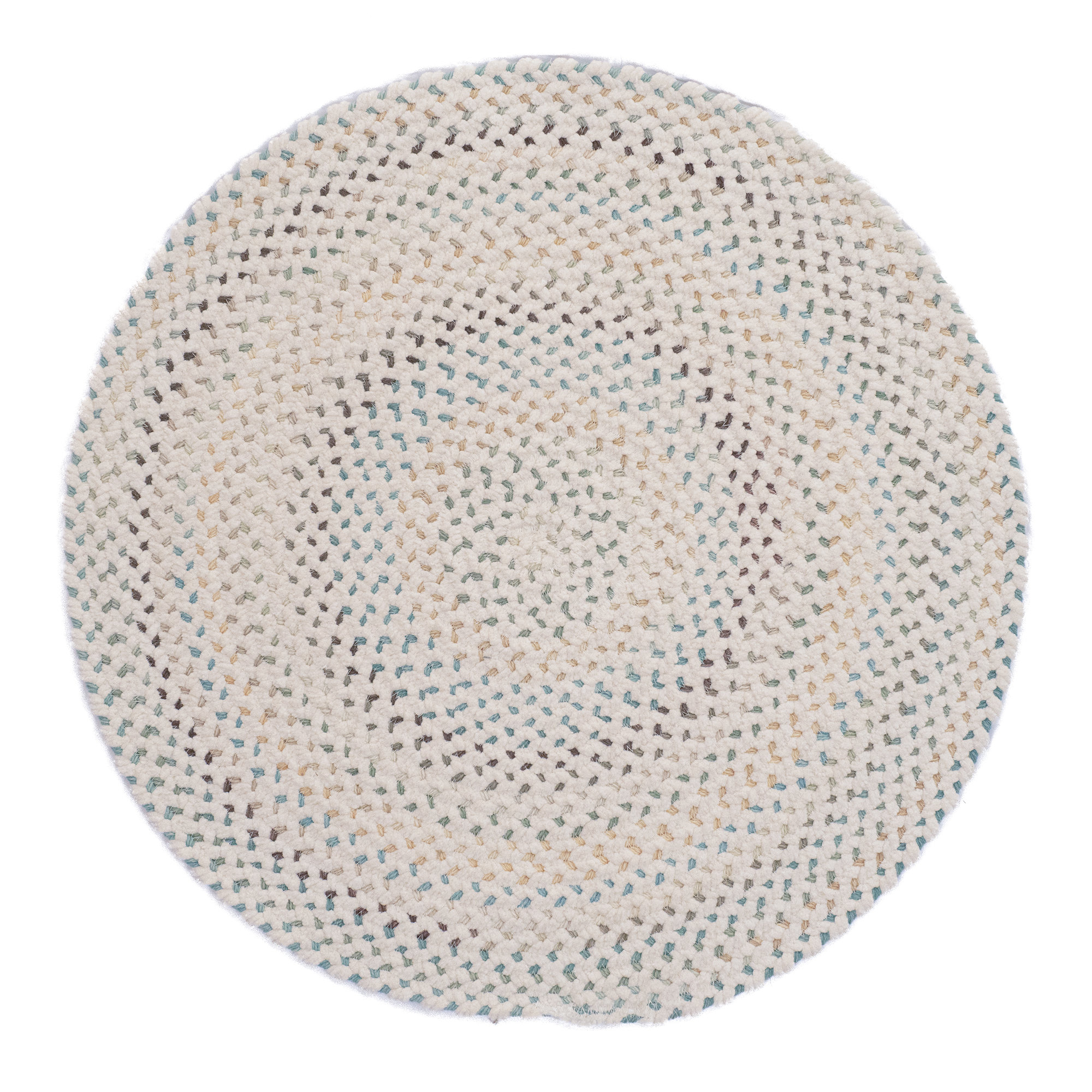 Dakota Fields Dalesha Vivid Hand-Braided Eggshell Area Rug | Wayfair