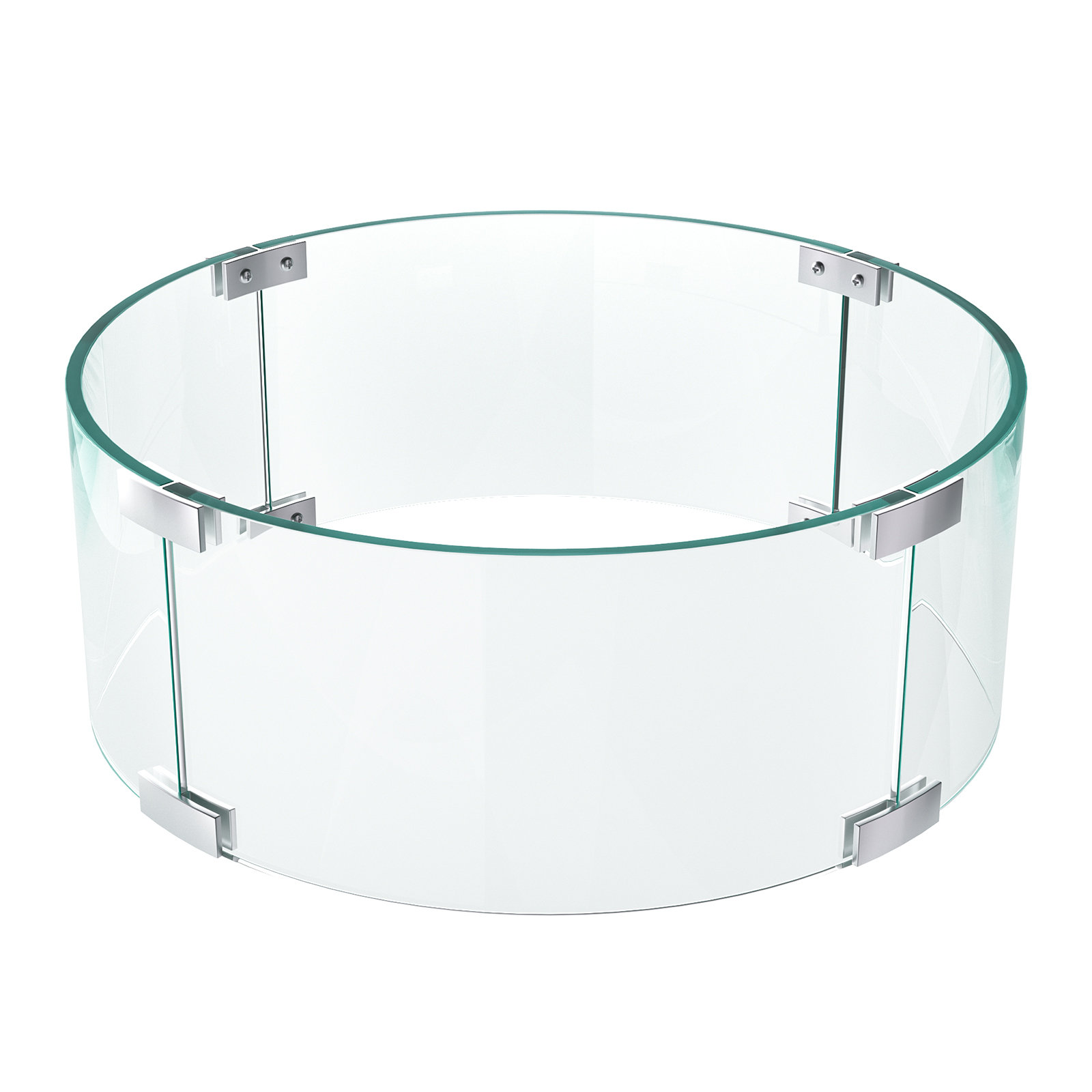 OTVIAP Glass Wind Guard For Fire Pit Table | Wayfair