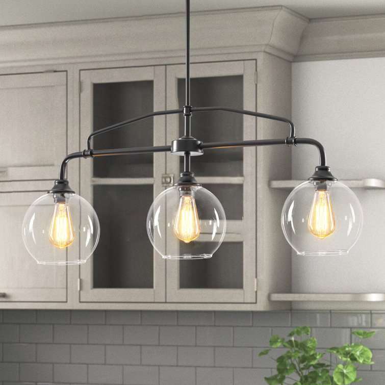 Breakwater Bay Laurentis 3 - Light Matte Black Kitchen Island Pendant ...