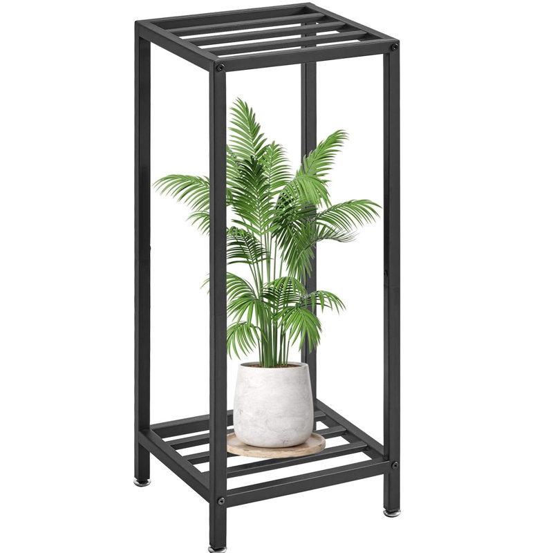 17 Stories Modern Square Metal Corner Plant Stand | Wayfair