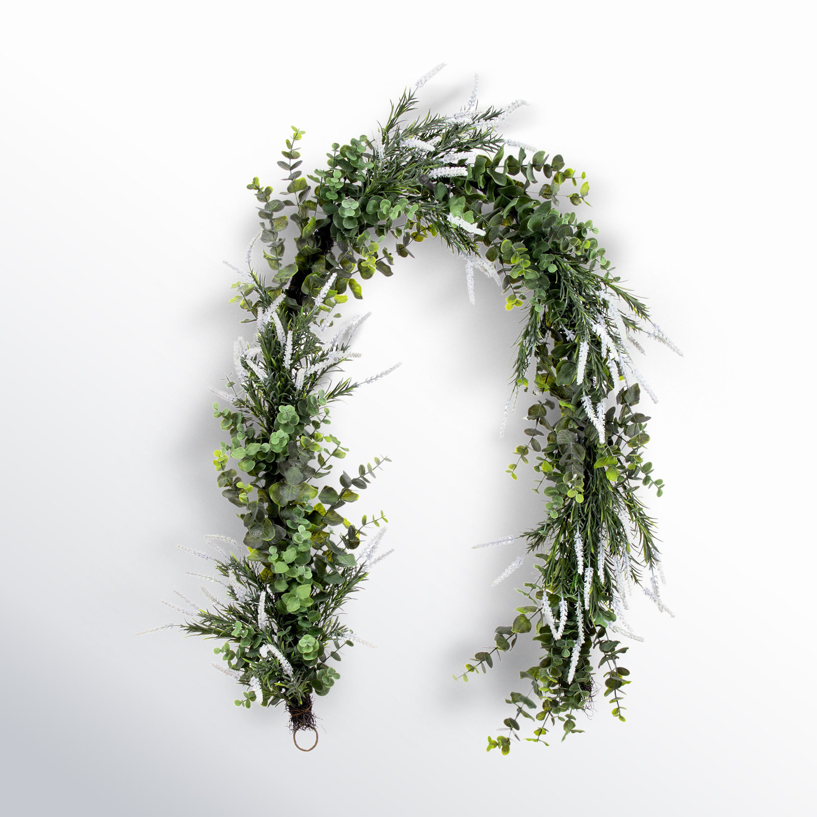 Primrue 6' Green Artificial Rosemary and Eucalyptus Garland "& Reviews ...