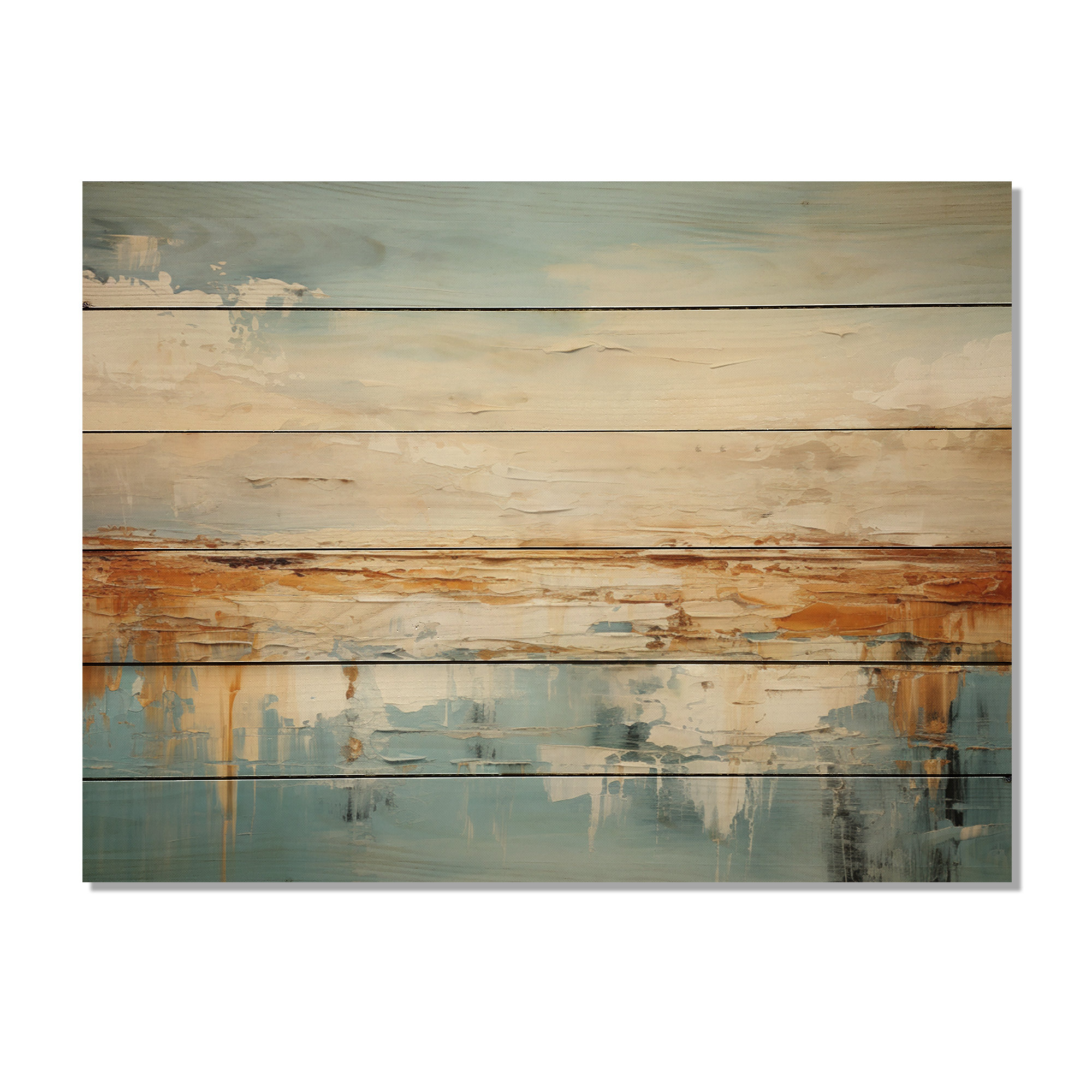 Ivy Bronx Jenspeter Coastal Beach Sand Whispers II On Wood Print ...