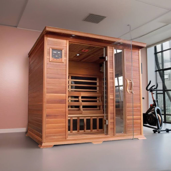 SunRay Saunas Savannah Luxury 3 Person FAR Infrared Sauna & Reviews ...