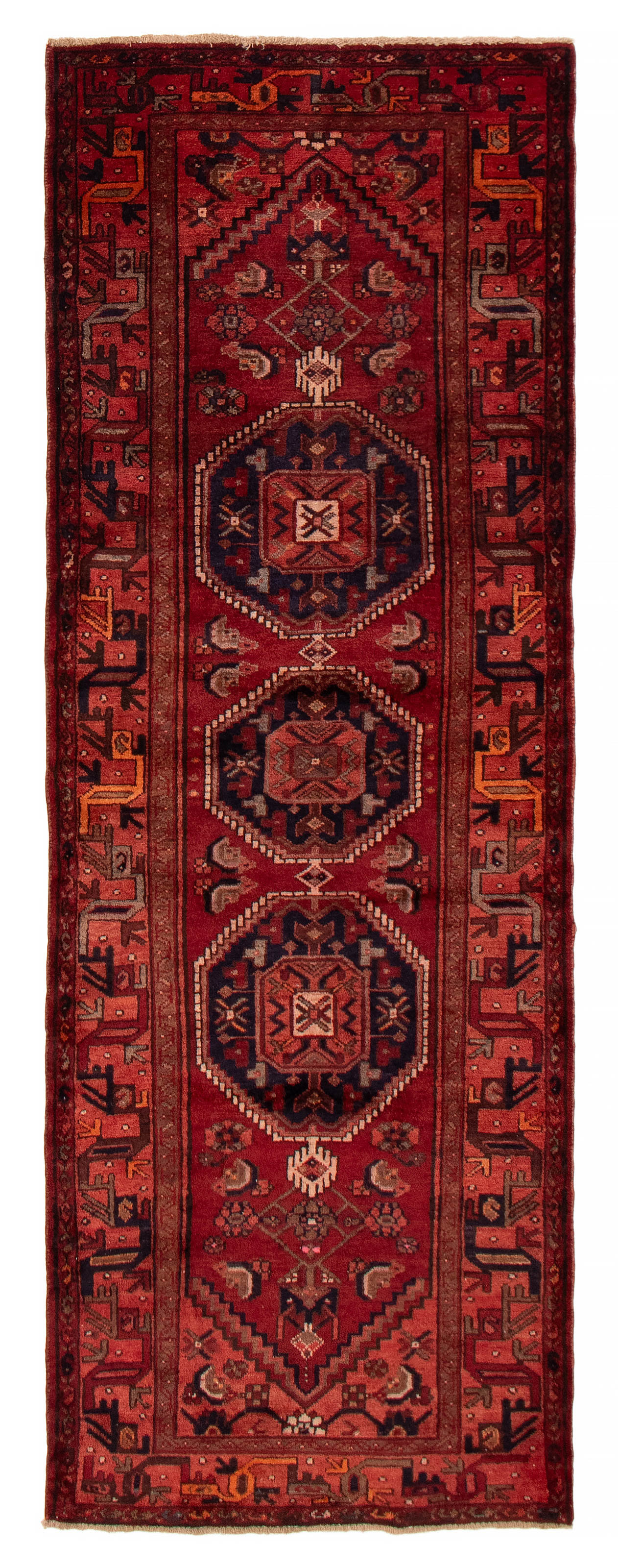 Isabelline Inca One-of-a-Kind 3'5" X 9'7" 1990s Runner Wool Area Rug ...