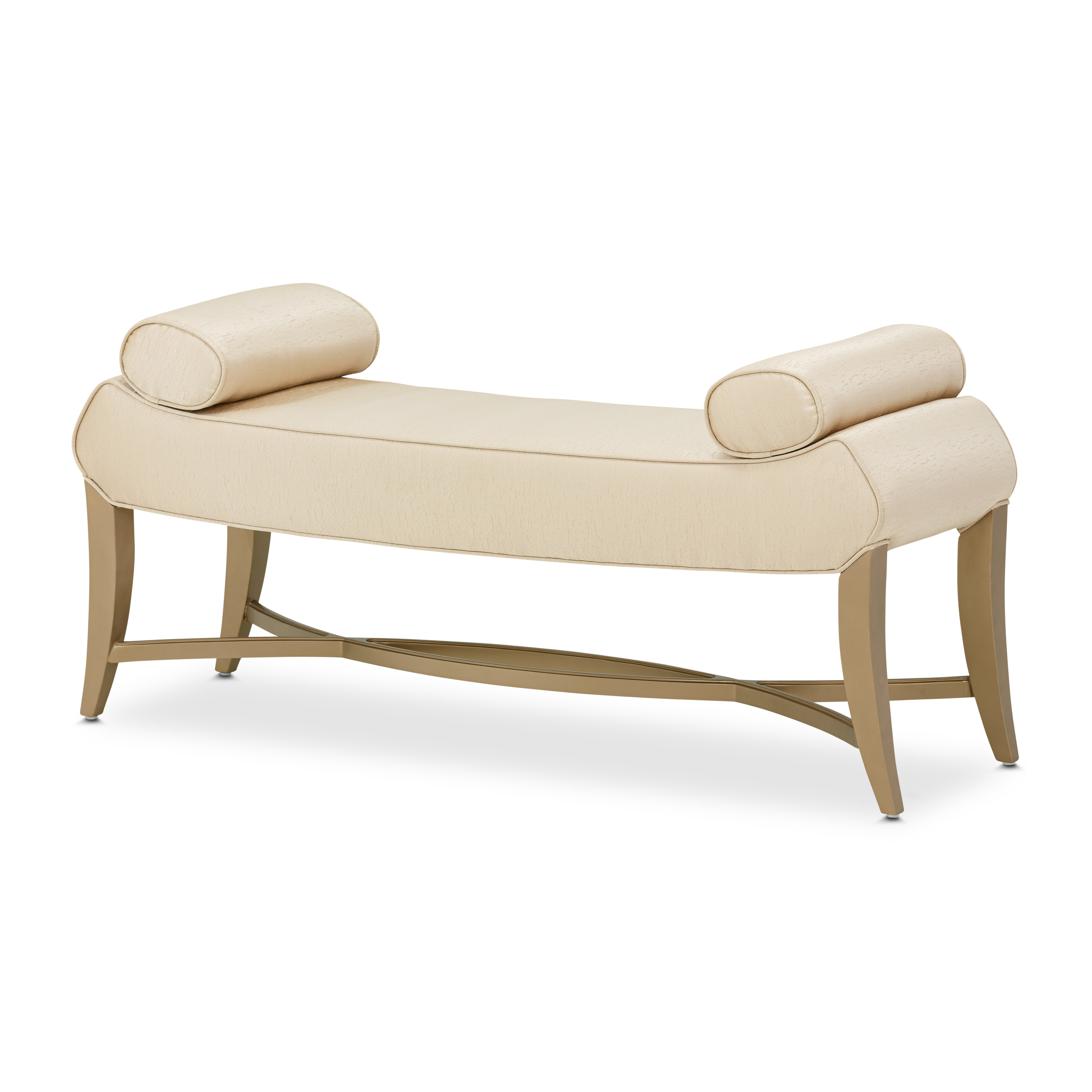 Michael Amini Malibu Crest Polyester Upholstered Bench & Reviews | Wayfair