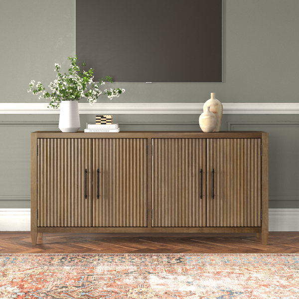 Joss & Main Feria Ailer Solid Wood TV Stand for TVs up to 78" & Reviews ...