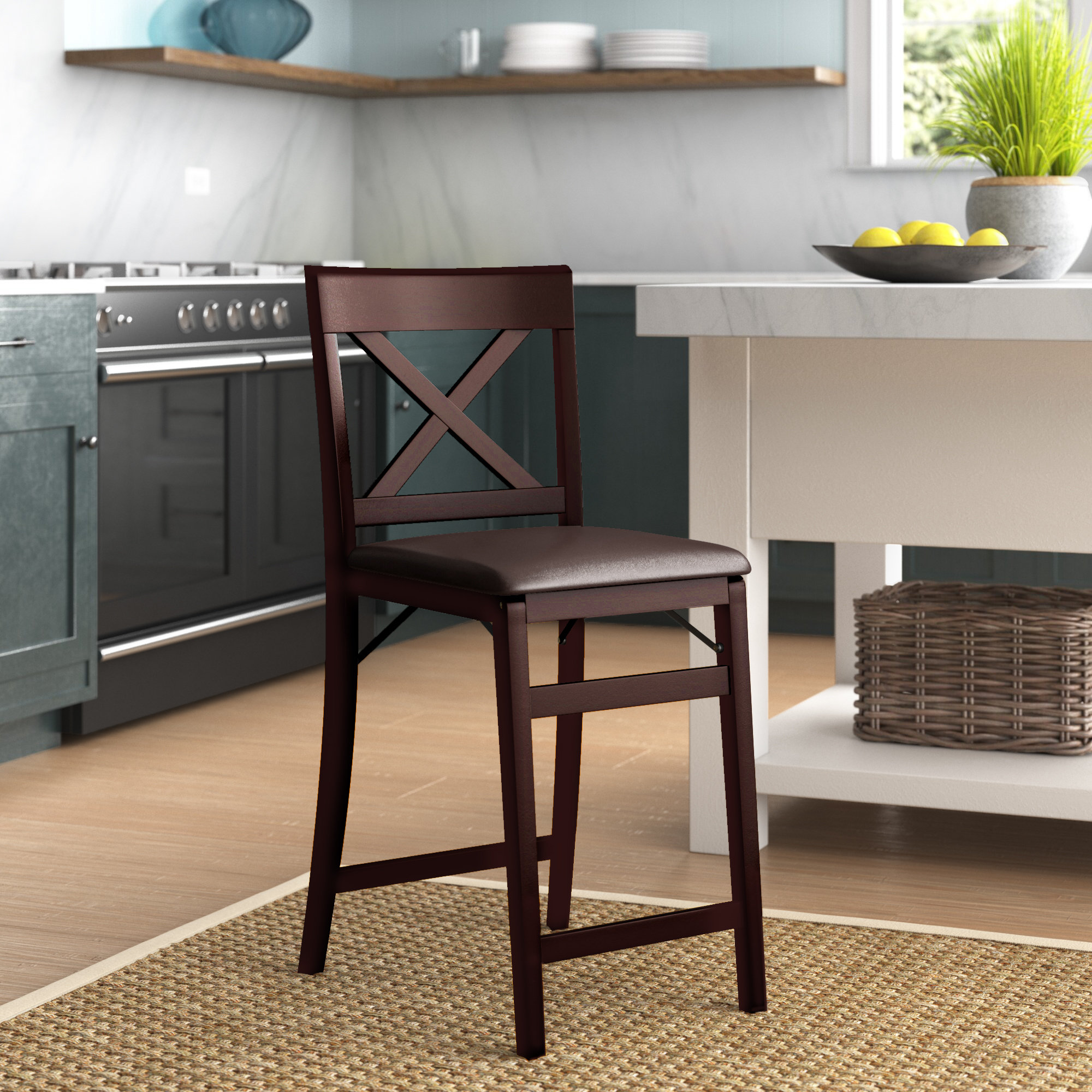 Andover Mills Clarke Folding Padded Bar & Counter Stool & Reviews ...