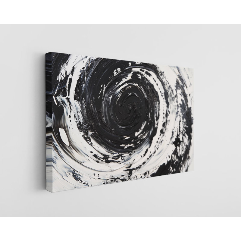 Wrought Studio™ Linus A. Wilson Numbness White and Black Canvas Print ...