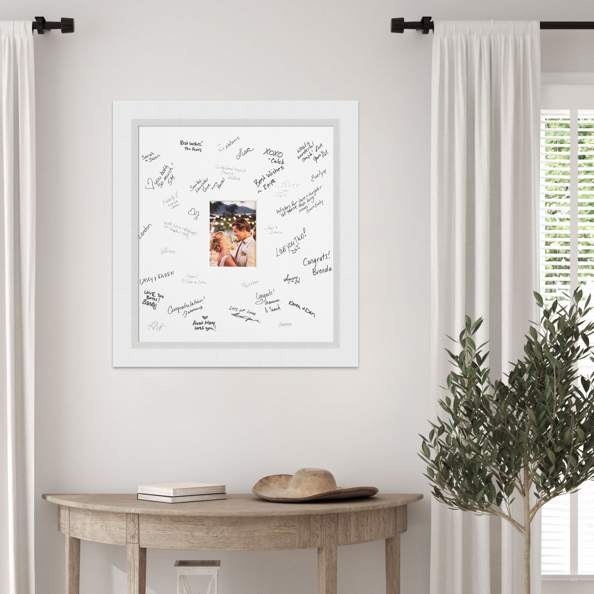 Hokku Designs Blanco Signature Mat Picture Frame, Photo Frame Wedding ...