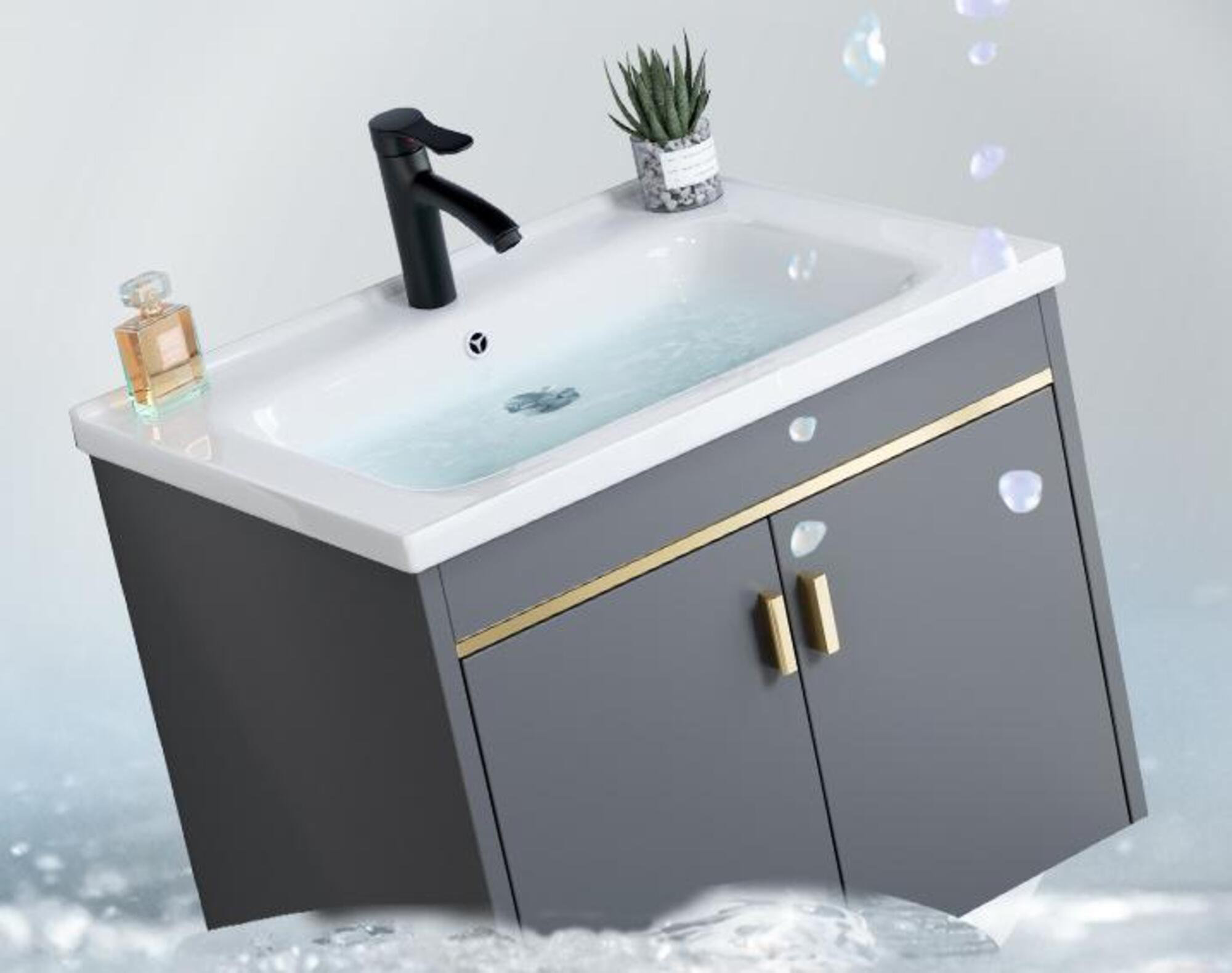 Ebern Designs Bathroom Wash Basin Cabinet Combination Small Apartment ...