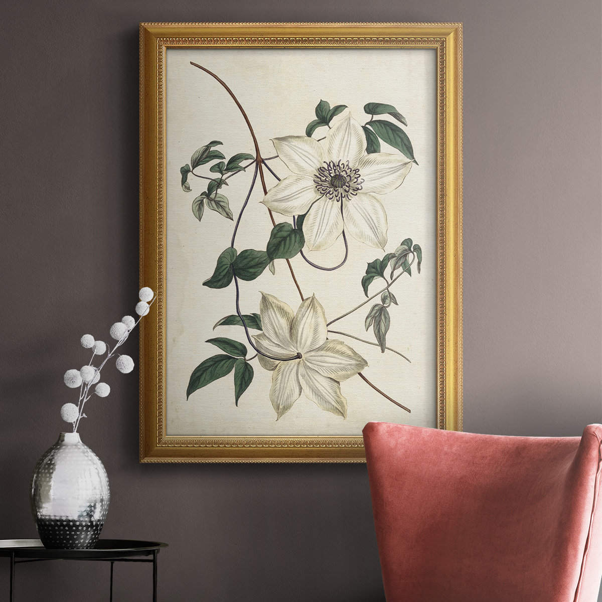 Winston Porter Ivory Garden II Premium Framed Canvas- Ready To Hang ...