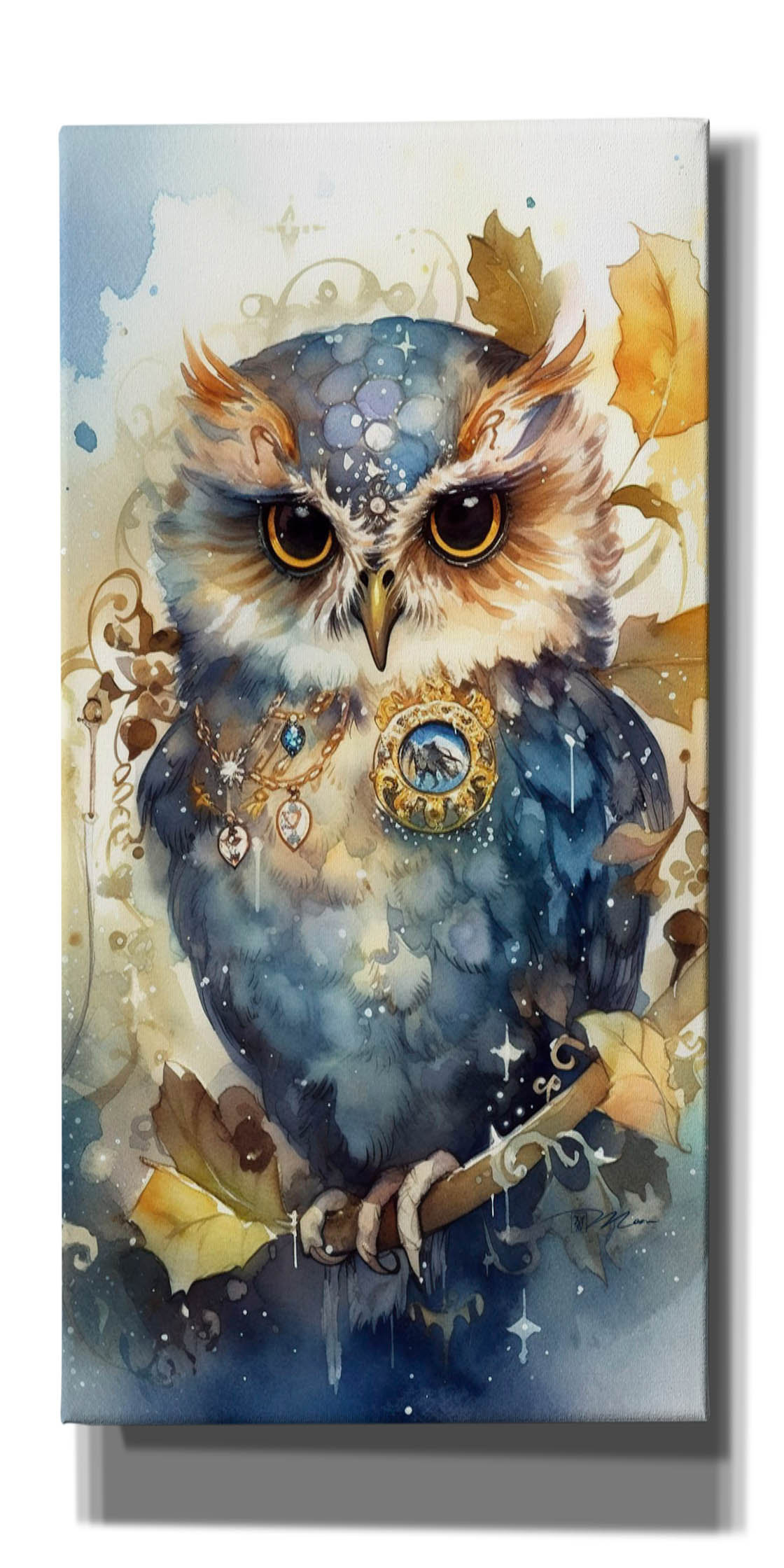 Epic Graffiti 'Treasure-keepers Owl' by Momart Canvas Wall Art, 20" x ...