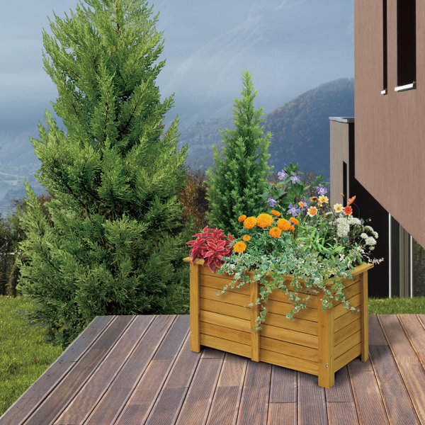 Freeport Park® Humberwood Wood Outdoor Planter Box | Wayfair