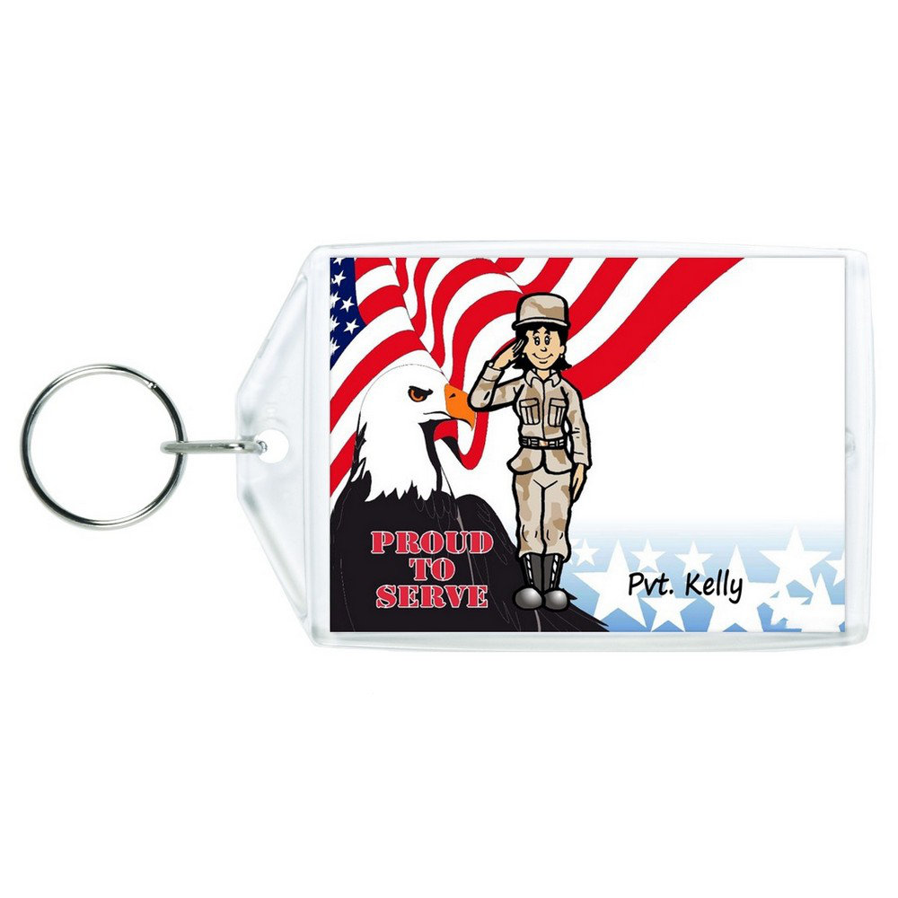 Printed Perfection Personalized US Army - Female Acrylic Key Chain ...