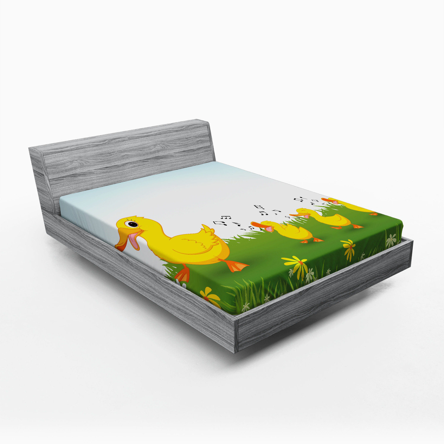 Ambesonne Cartoon Fitted Sheet | Wayfair