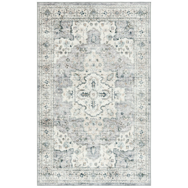 Langley Street® Lonon Oriental Machine Woven Polyester Area Rug in ...
