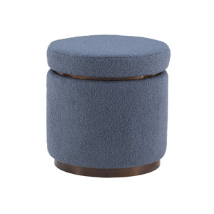 Blue Storage Ottomans You'll Love | Wayfair