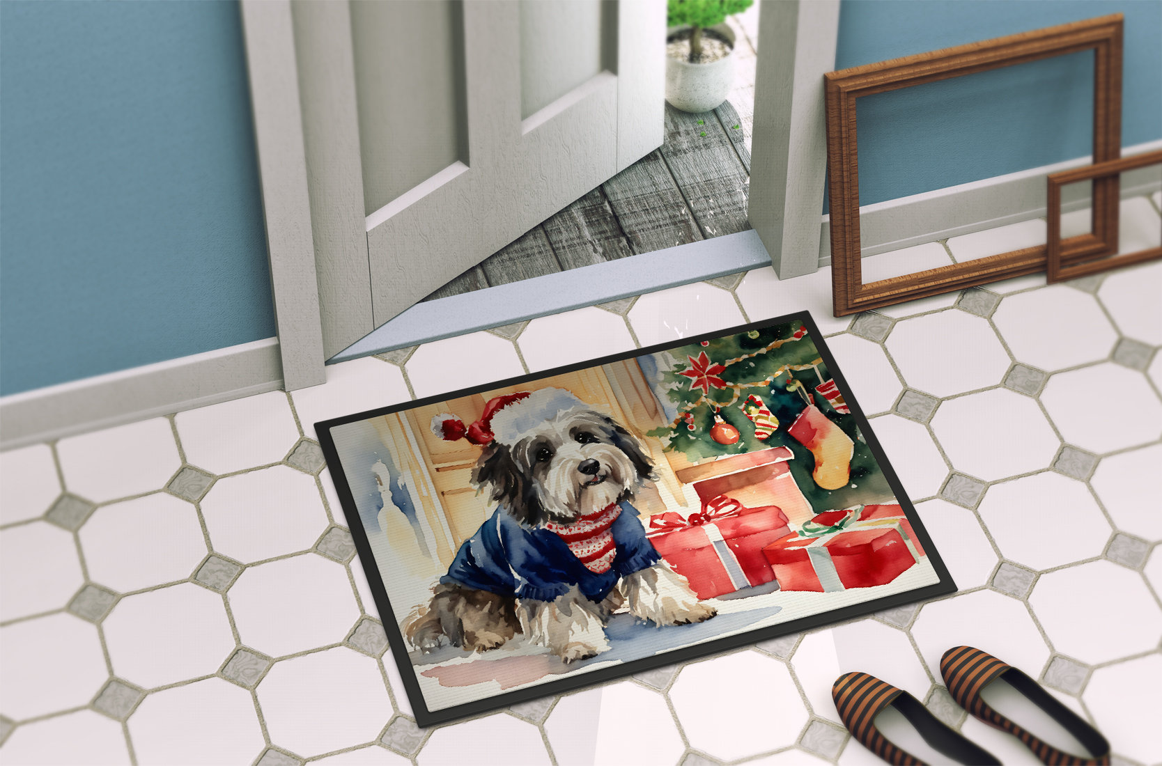 The Holiday Aisle® Jenilca Non-Slip Christmas Outdoor Doormat | Wayfair