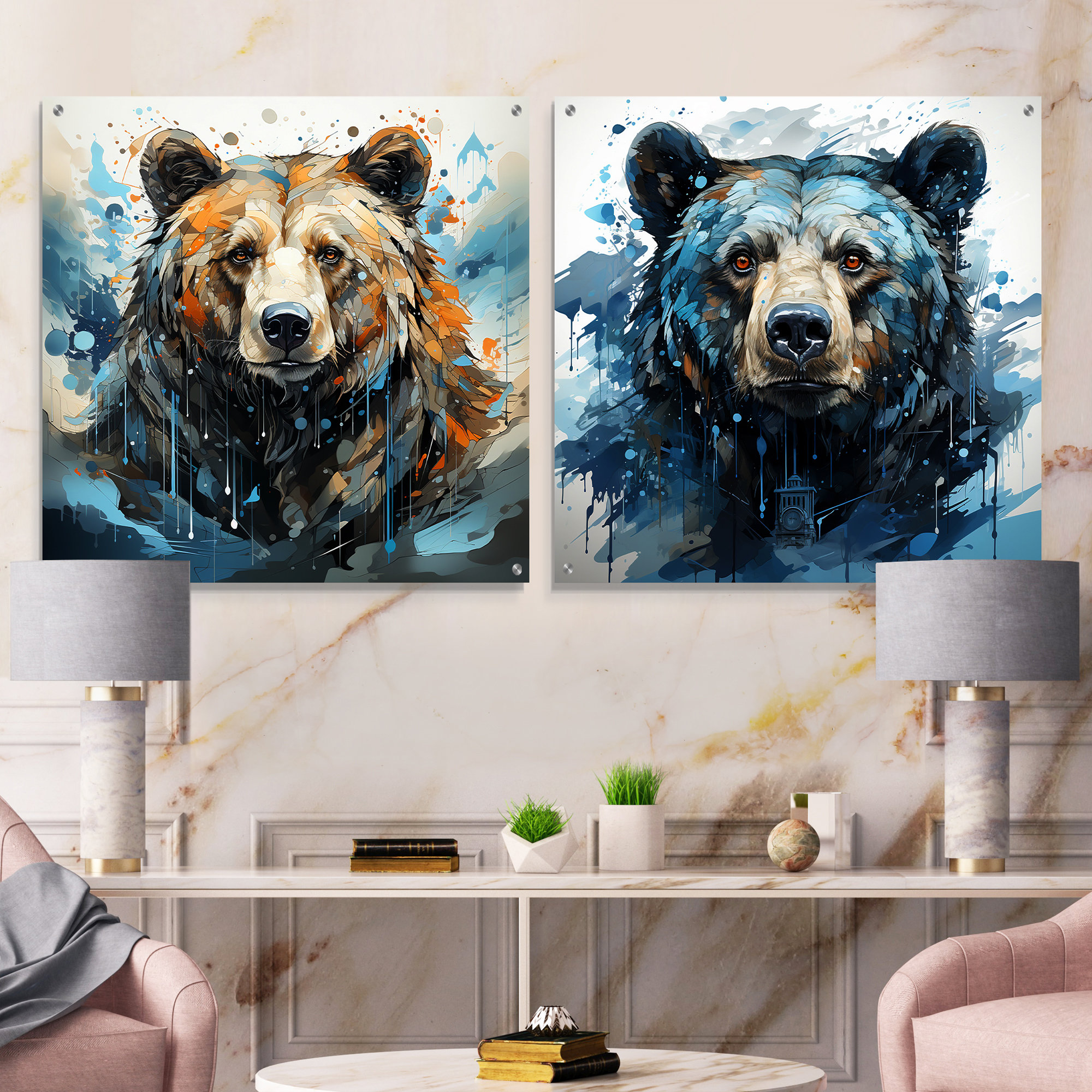 Millwood Pines Abstract Representation Of A Bears Movements - Bear ...