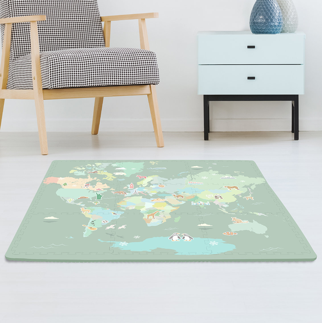 Blue Elephant 22-Piece Playmat Set | Wayfair.ie