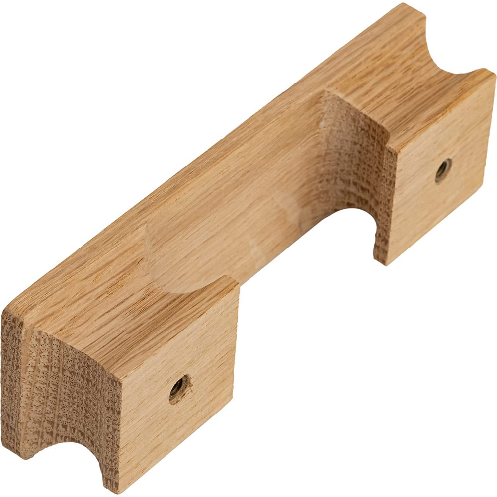 UNIQANTIQ HARDWARE SUPPLY Mission Style Oak Drawer Pull with Metal ...